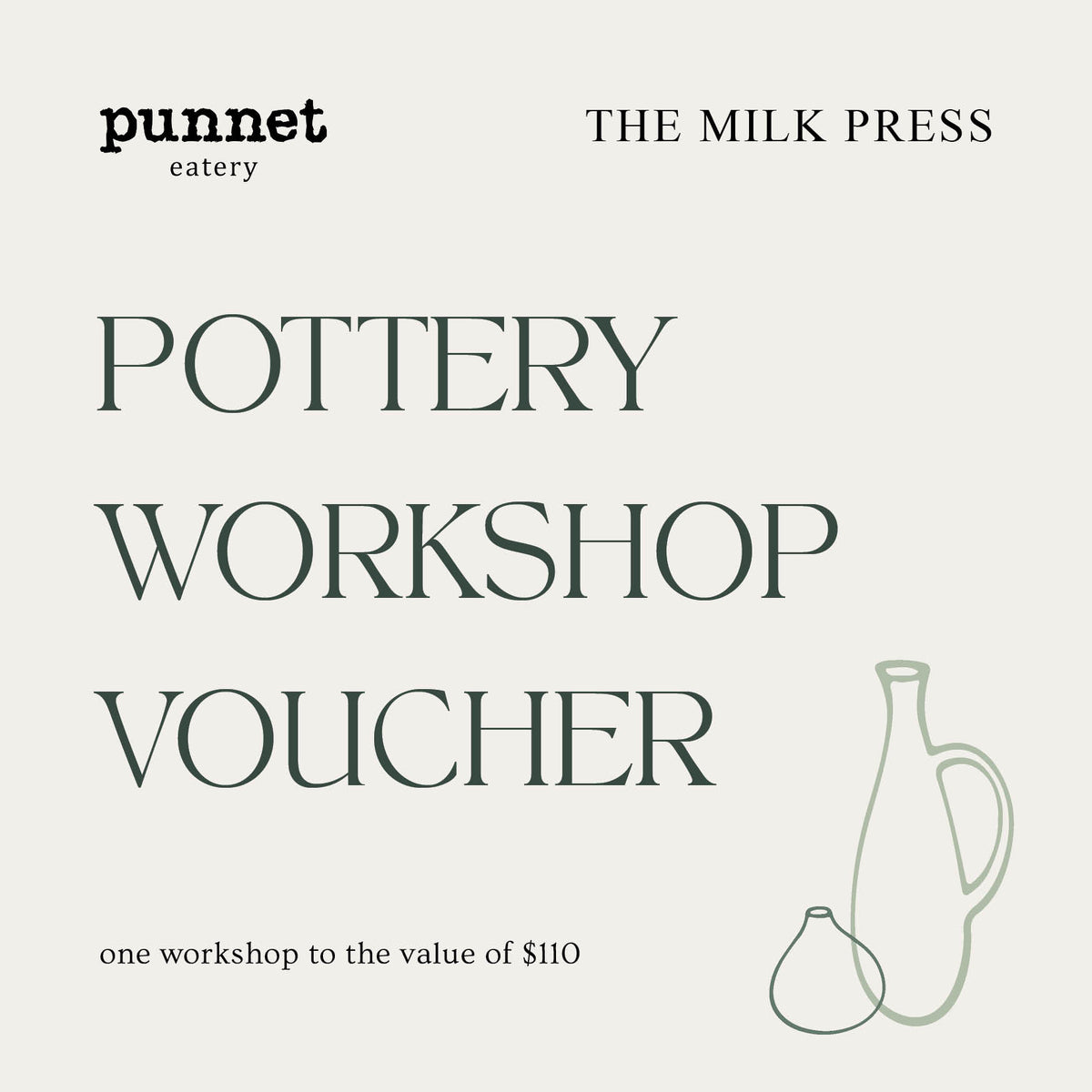 Pottery Workshop - Gift Voucher – Punnet Eatery