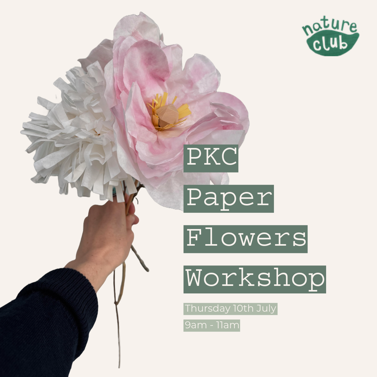 PKC - Paper Flowers & Clay Seed Bombs | Thursday 10th July – Punnet Eatery